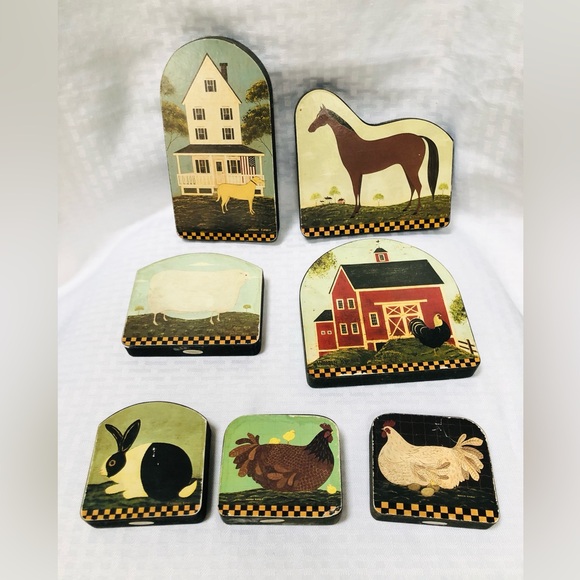 Lenox | Accents | Lenox Vintage Warren Kimble Flats Barn Horse House ...